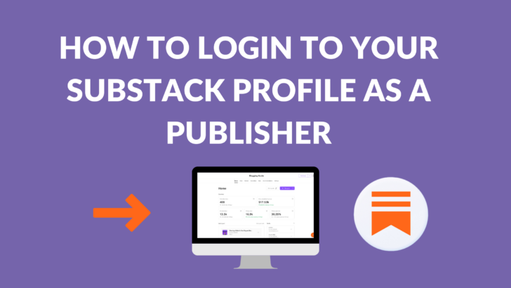 How to Login to Your Substack Profile as a Reader - Substack Course