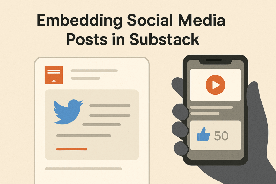 Embedding Social Media Posts In Substack Substack Course